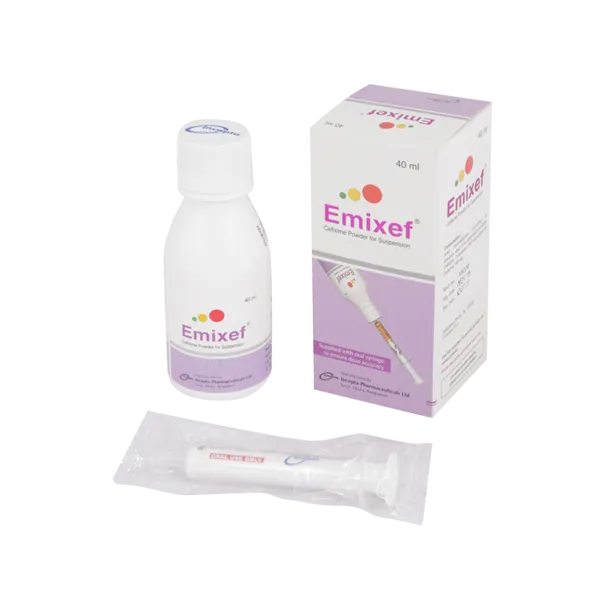 Emixef 40 ml Powder for Suspension: Uses, Dosage, Side Effects, Generic ...