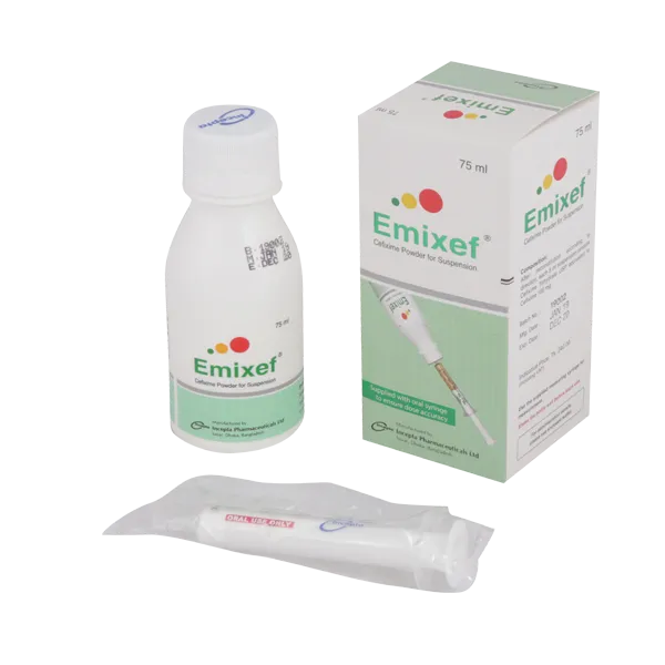 Emixef 75 ml Powder for Suspension: Uses, Dosage, Side Effects, Generic, Price - osudpotro