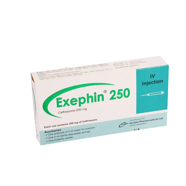 Exephin IV Injection 250 mg/vial, Medicine, Uses, Side Effects, Price ...