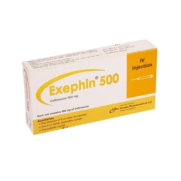 Exephin IV 500 mg/vial Injection Buy Medicine Online - osudpotro
