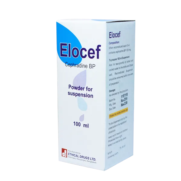 Elocef 100 ml Powder For Suspension Uses, Side Effects, Price & Dosage ...