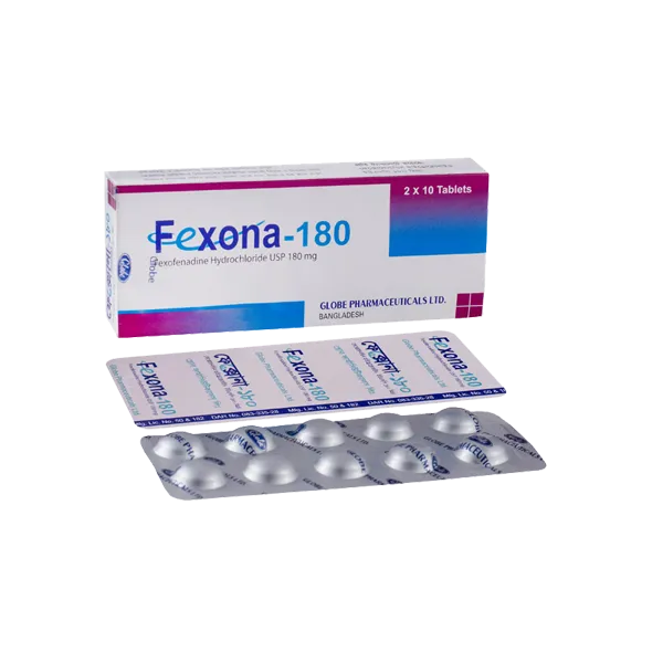 FEXONA 180 MG | GLOBE PHARMACEUTICALS LTD | Order Online - OsudPotro