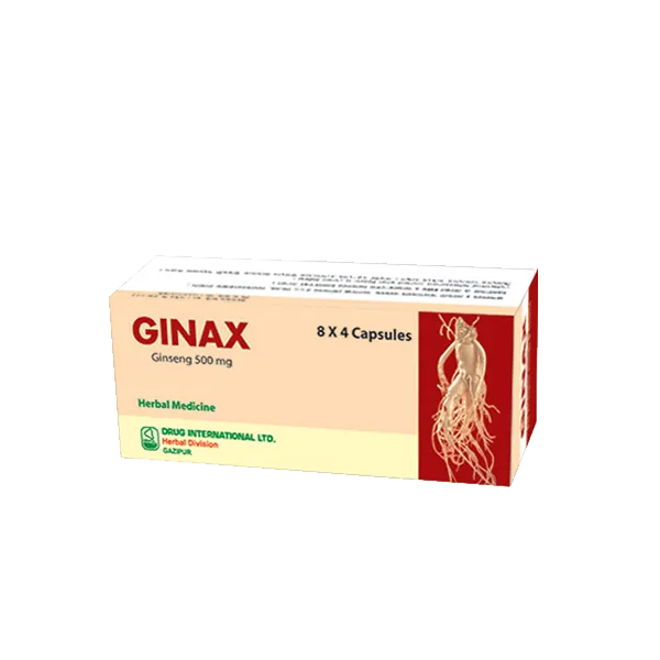 GINAX 500 MG | DRUG INTERNATIONAL LTD | Order Online - OsudPotro