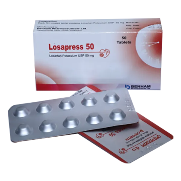 Losapress 50 mg | Benham Pharmaceuticals Ltd | Order Online - OsudPotro