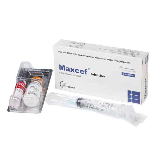 Maxcef-IM/IV Injection 1 gm/vial Medicine - osudpotro