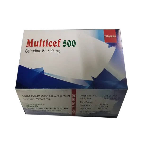 Multicef 500 mg Capsule | Desh Pharmaceuticals Ltd | Order Online ...