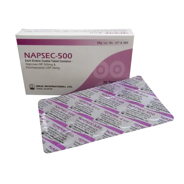 NAPSEC 500 | DRUG INTERNATIONAL LTD | Order Online - OsudPotro