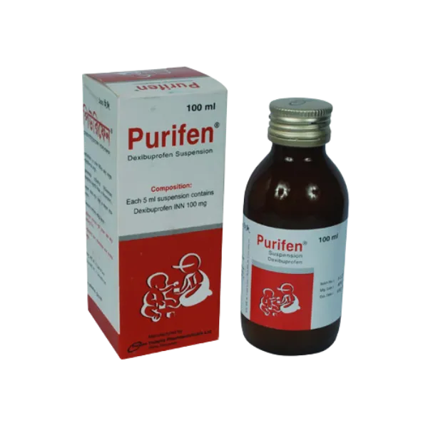 Purifen Oral Suspension 100ml: Uses, Dosage, Side Effects, Generic ...