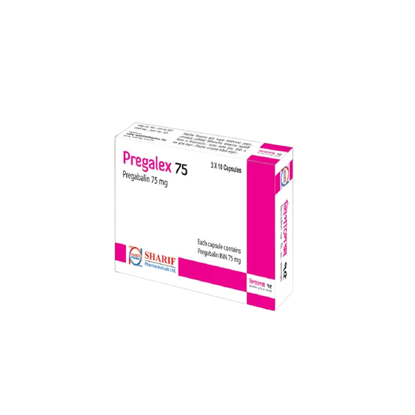 Pregalex 75 mg | Sharif Pharmaceuticals Ltd | Order Online - OsudPotro