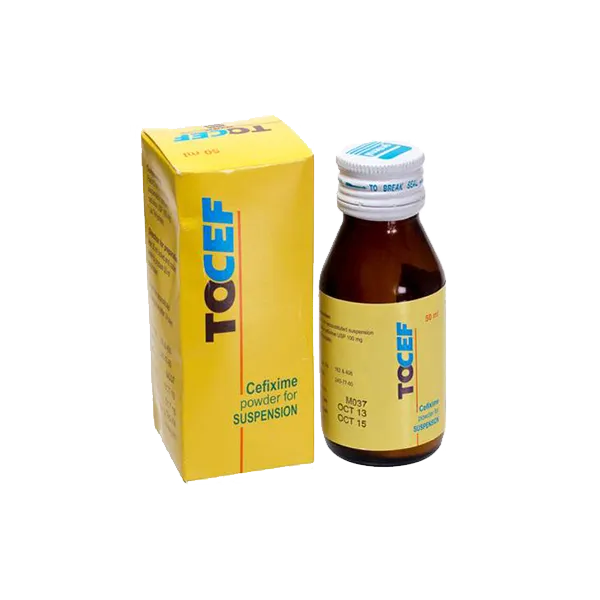 Tocef 50 ml Powder for Suspension: Uses, Dosage, Side Effects, Generic ...