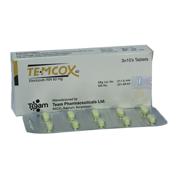Temcox 60 mg Tablet Uses, Side Effects, Price & Dosage - osudpotro