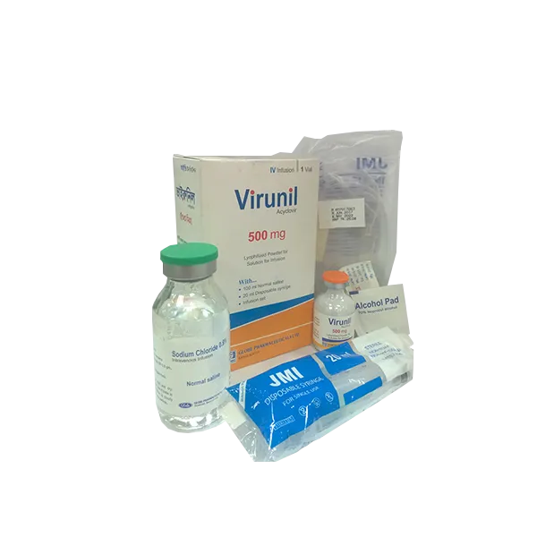 Virunil-IV 500 Infusion, Globe Pharmaceuticals, Online Pharmacy - osudpotro