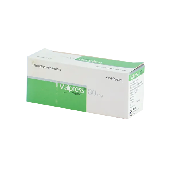 Valpress 80 MG | Silva Pharmaceuticals Ltd | Order Online - OsudPotro
