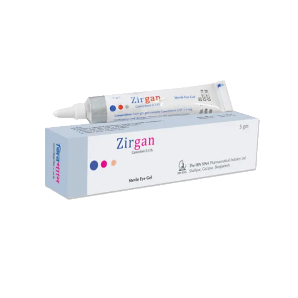 ZIRGAN 0.15% | THE IBN SINA PHARMACEUTICALS INDUSTRY LTD | Order Online ...