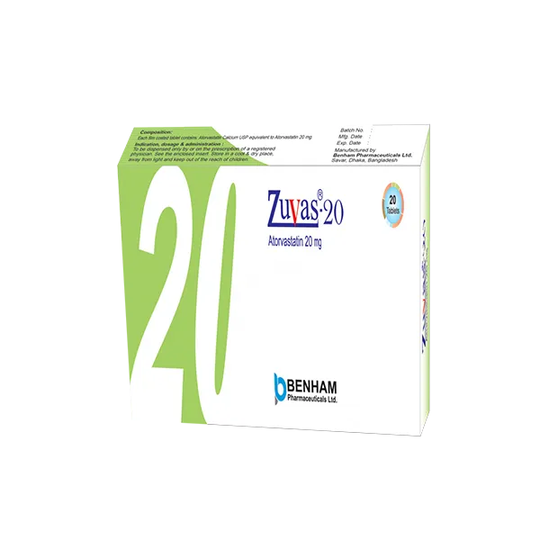 Buy Zuvas 20 Tablet: View Uses, Side Effects, Price from our online ...